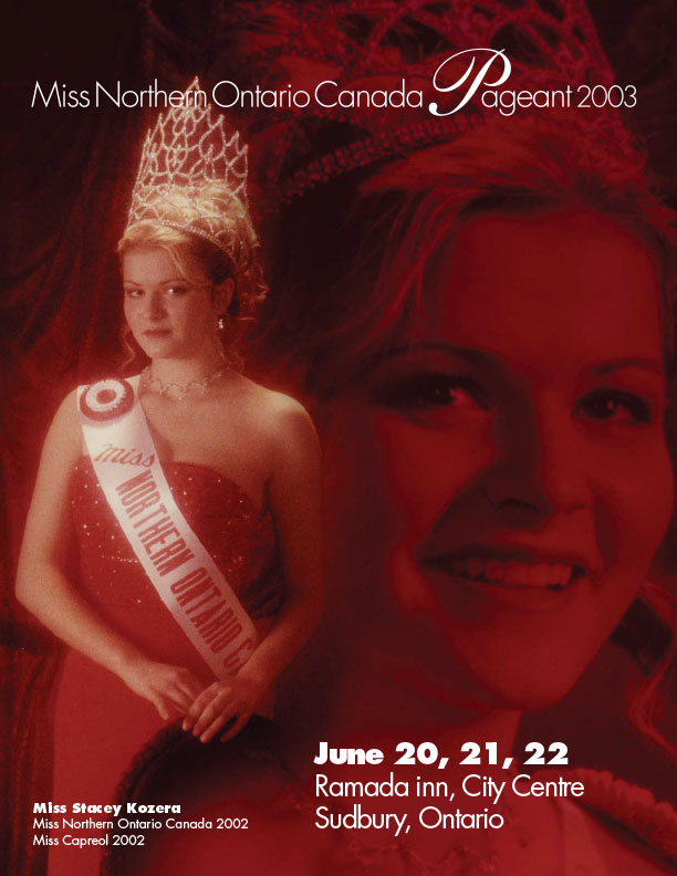 Miss Northern Ontario 2003 – Geoff Morton • Graphic Designer and stuff